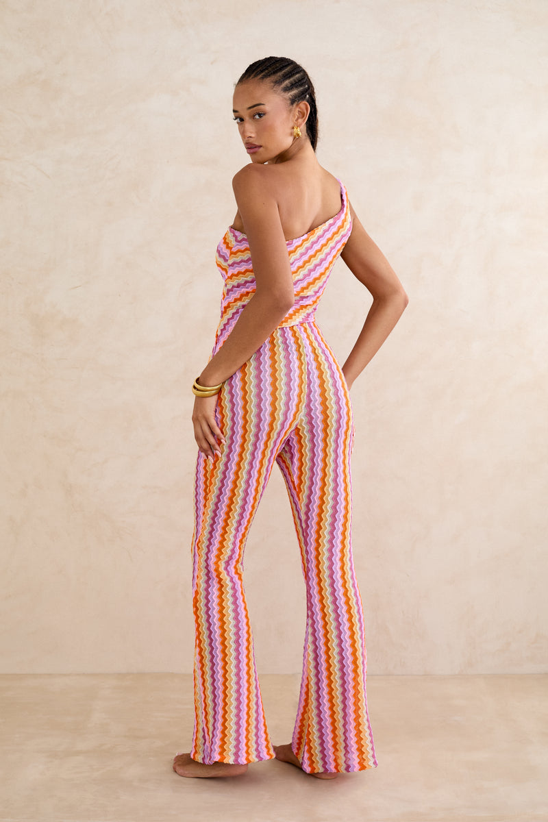 Biba Flare And Top Set Pastel Crochet Stripe – Beach City